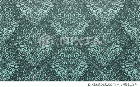 Decorative seamless floral ornament - Stock Illustration [5491154] - PIXTA
