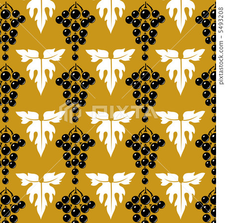 grape branch pattern background - Stock Illustration [5493208] - PIXTA