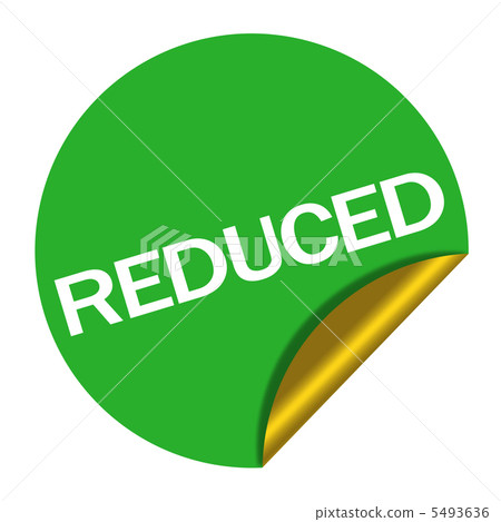Reduced price green sticker - Stock Illustration [5493636] - PIXTA