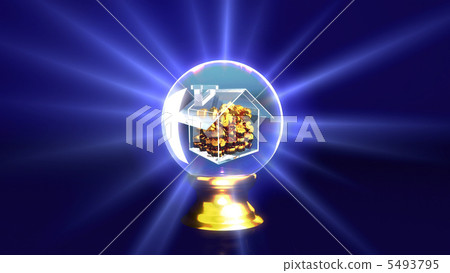crystal ball rich - Stock Illustration [5493795] - PIXTA