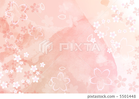 Cherry blossom pattern - Stock Illustration [5501448] - PIXTA