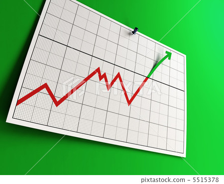 raising graph - Stock Illustration [5515378] - PIXTA