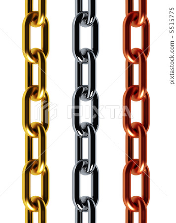 isolated seamless set of chains - Stock Illustration [5515775] - PIXTA