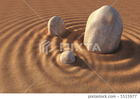 stones and sand - Stock Illustration [5515977] - PIXTA