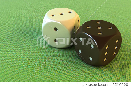 dice 3d rendering - Stock Illustration [5516300] - PIXTA
