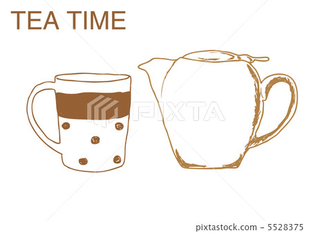 tea time - Stock Illustration [5528375] - PIXTA