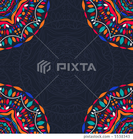 Invitation Card with Lace Element in Corner - Stock Illustration ...