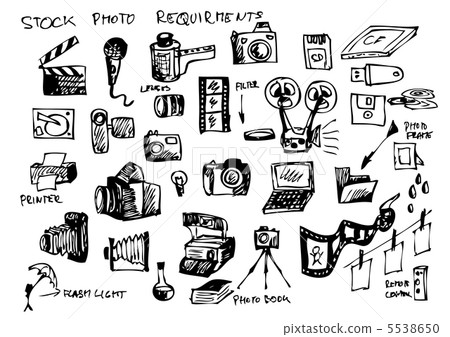 hand drawn microstock symbols - Stock Illustration [5538650] - PIXTA