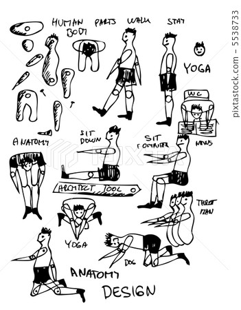 hand drawn people icons - Stock Illustration [5538733] - PIXTA