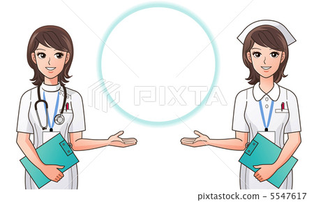 Guide nurse stethoscope illustration - Stock Illustration [5547617] - PIXTA