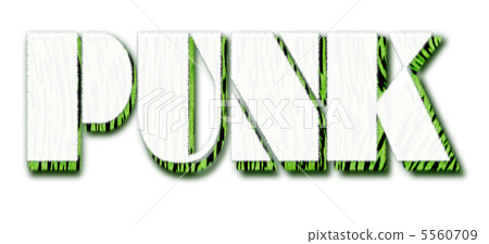 Fluffy PUNK Green - Stock Illustration [5560709] - PIXTA