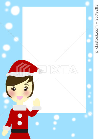 Santa girl frame - Stock Illustration [5579293] - PIXTA