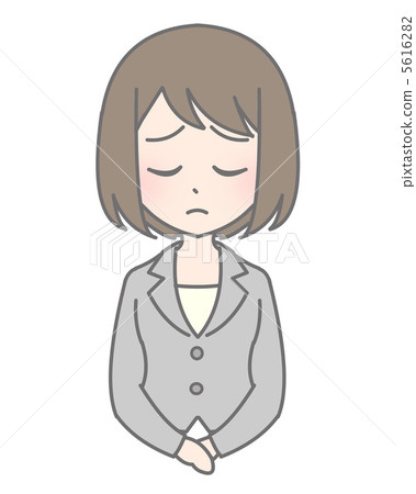 Women apologize - Stock Illustration [5616282] - PIXTA