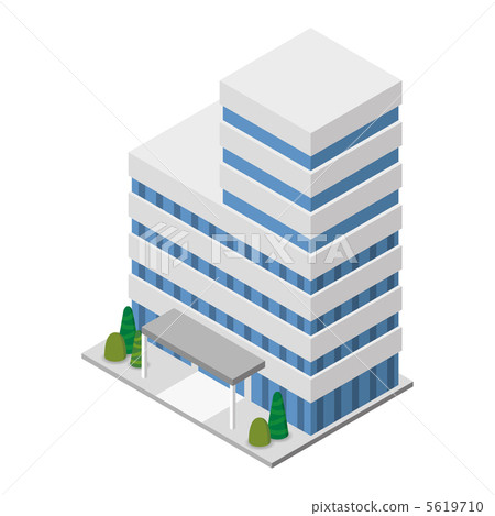 Company building - Stock Illustration [5619710] - PIXTA