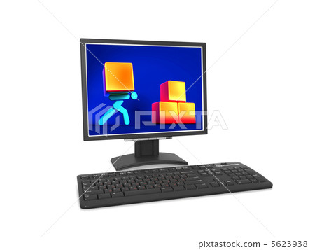 cpu, button, usb - Stock Illustration [5623938] - PIXTA