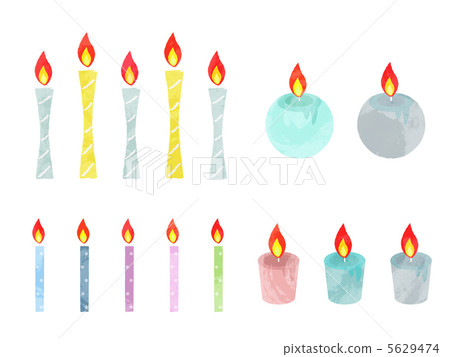 A candle - Stock Illustration [5629474] - PIXTA