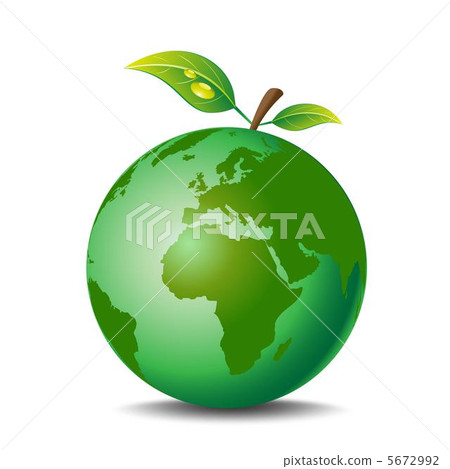 Green form of the earth form - Stock Illustration [5672992] - PIXTA