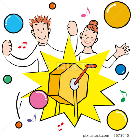 Garapon and a couple - Stock Illustration [5675040] - PIXTA