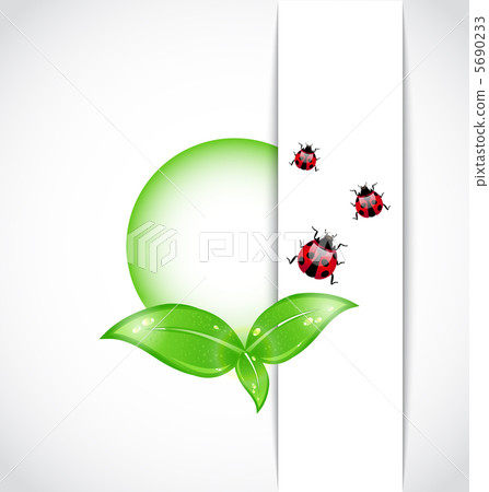 ecological background with bubble, green... - Stock Illustration ...