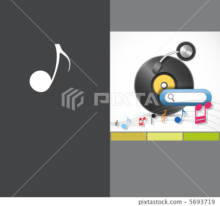 magnifier, magnifying glass, Musical Note - Stock Illustration [5693719 ...