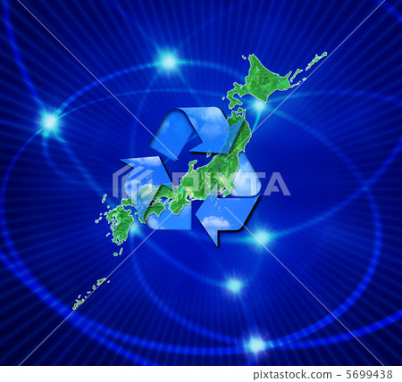 Recycle mark on Japan map - Stock Illustration [5699438] - PIXTA