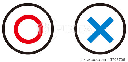 MARU-BATSU-3 - Stock Illustration [5702706] - PIXTA