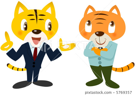 Business negotiation cat - Stock Illustration [5769357] - PIXTA