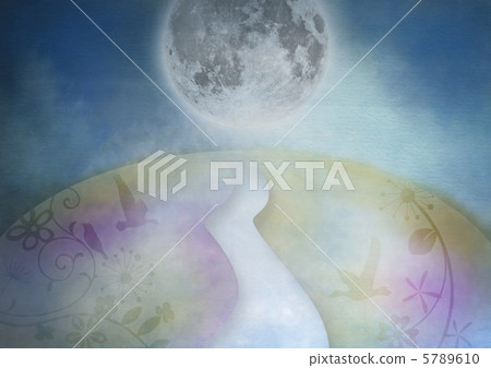 The way to the moon - Stock Illustration [5789610] - PIXTA