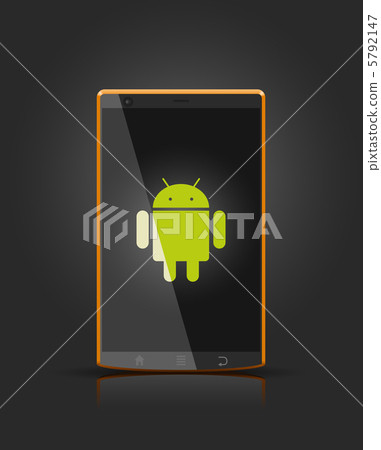 Vector mobile android device - Stock Illustration [5792147] - PIXTA