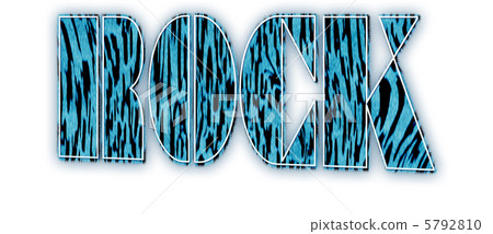 Zebra Rock Blue - Stock Illustration [5792810] - PIXTA