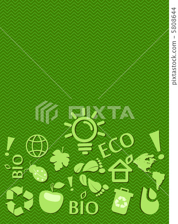 Go Green Eco Card With Place for Text - Stock Illustration [5808644 ...