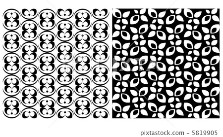 Two seamless backgrounds-插圖素材 [5819905] - PIXTA圖庫