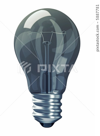 Great Idea: obsolete light bulb isolated on white - Stock Illustration ...