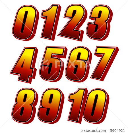 Numeric set - Stock Illustration [5904921] - PIXTA