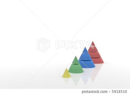 Four-color cone - Stock Illustration [5918510] - PIXTA