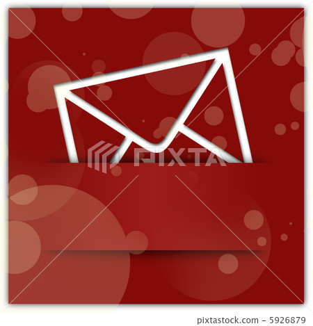 Red message applique graphic design background...-插圖素材 [5926879] - PIXTA圖庫