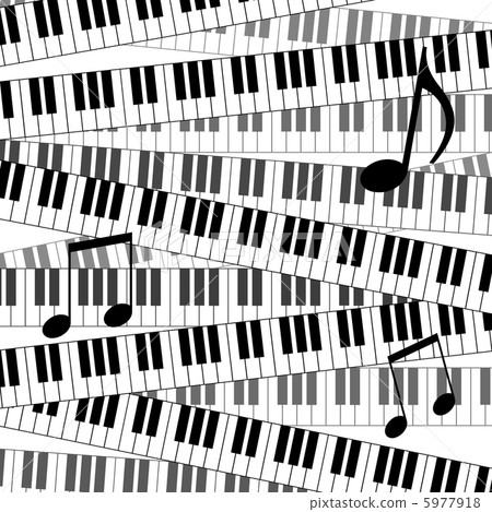 Overlapping keyboard background - Stock Illustration [5977918] - PIXTA