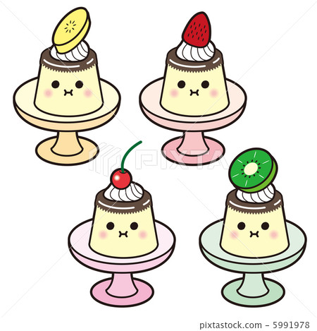 Pudding character - Stock Illustration [5991978] - PIXTA