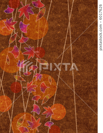 Autumn pattern of Japanese paper - Stock Illustration [6017626] - PIXTA