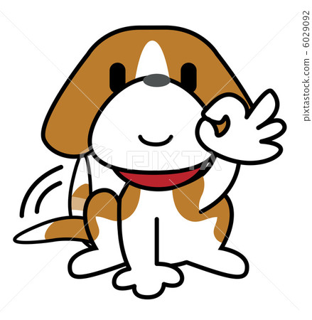 Beagle dog · OK sign - Stock Illustration [6029092] - PIXTA