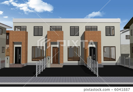 Maisonette type rental - Stock Illustration [6041887] - PIXTA