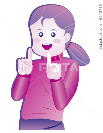 Sign language "Hello" - Stock Illustration [6043786] - PIXTA