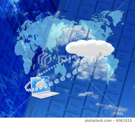 The World of the Internet / Cloud Computing - Stock Illustration ...