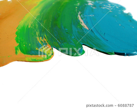 Painted colors isolated on white. - Stock Illustration [6088787] - PIXTA
