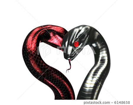 Heart shaped snake 4 - Stock Illustration [6148638] - PIXTA