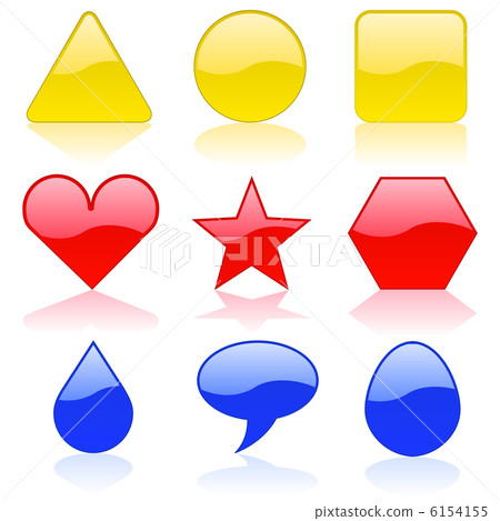 Colorful design blank vector shapes set... - Stock Illustration ...