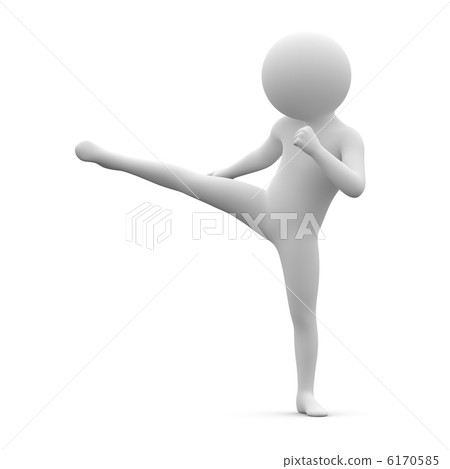 kick, kicking, computer graphic - Stock Illustration [6170585] - PIXTA