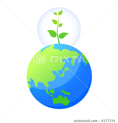 Earth and bud - Stock Illustration [6177154] - PIXTA