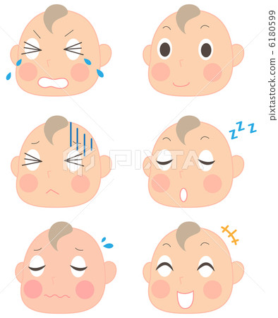 Baby expression - Stock Illustration [6180599] - PIXTA
