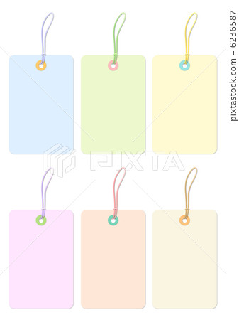 Pastel color tag - Stock Illustration [6236587] - PIXTA